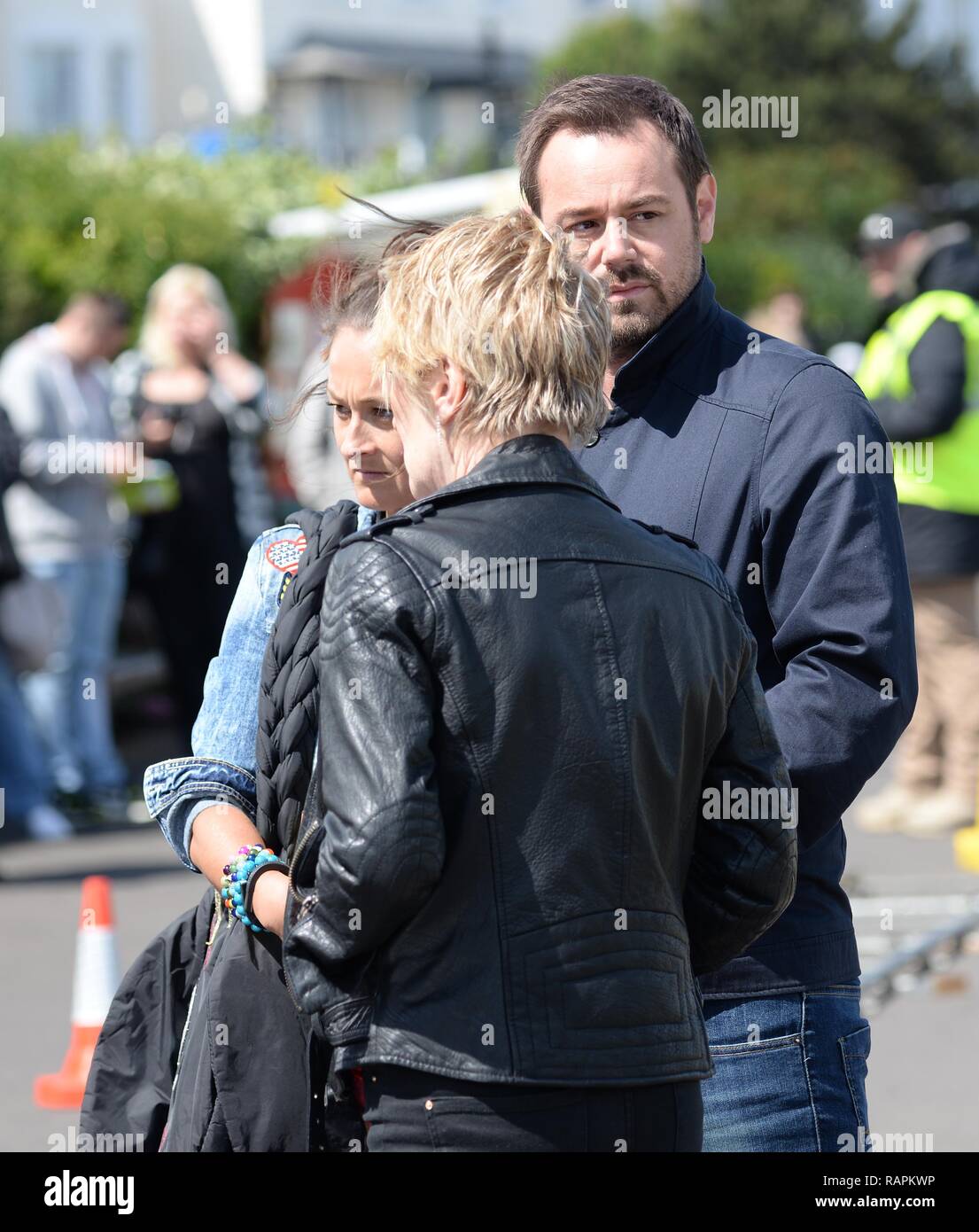 Eastenders Carter family during filming in Broadstairs, Kent Featuring ...