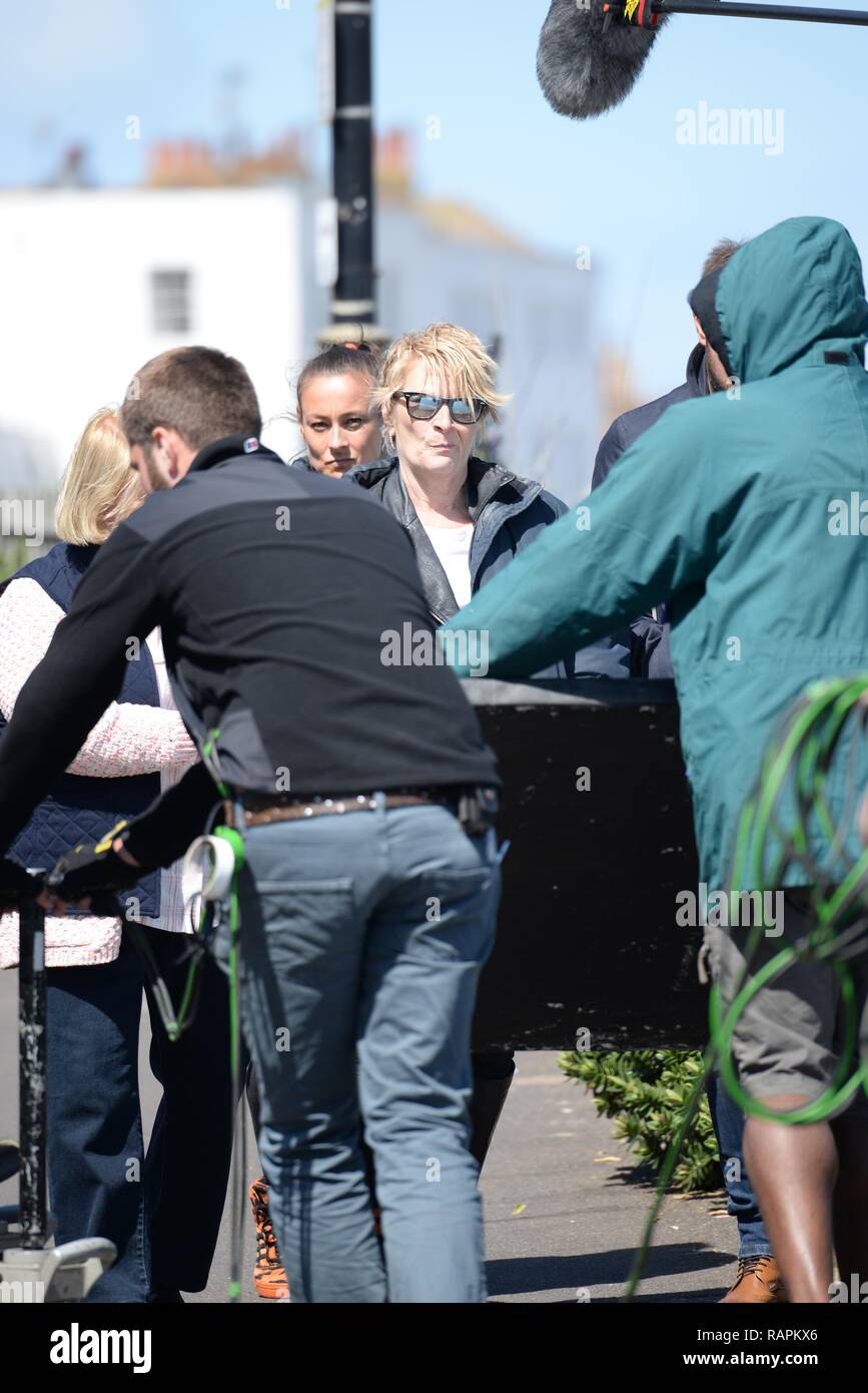 Eastenders Carter family during filming in Broadstairs, Kent Where ...