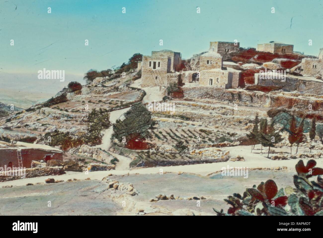 Jaffa to Jerusalem, Upper Beth Horon village. Joshua 165. 1950, West ...