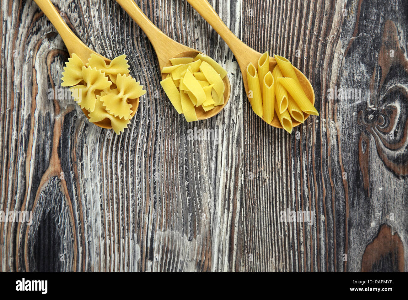 Italian Macaroni Pasta Uncooked Raw Food Photo Stock Photo - Alamy