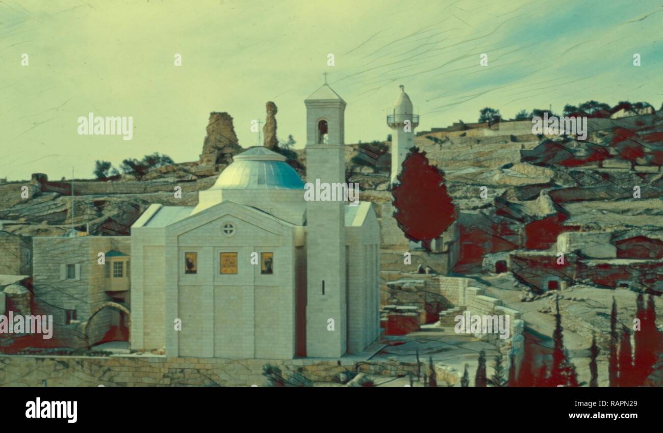 Mount of Olives, Bethphage and Bethany Bethany, Church of Lazarus. 1948 ...