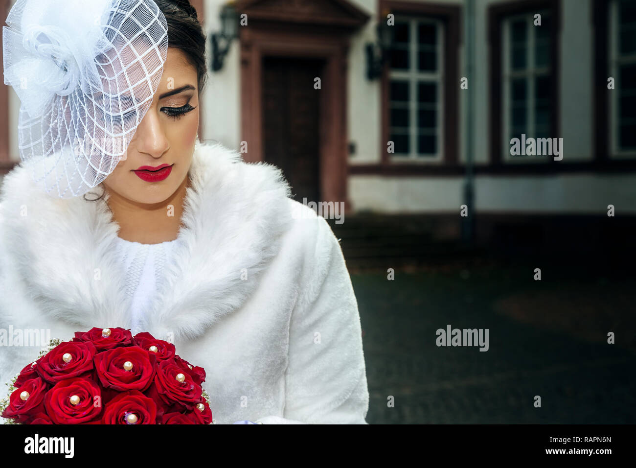 Beautiful Married Woman Romantic View Marriage Concept Stock Photo - Alamy