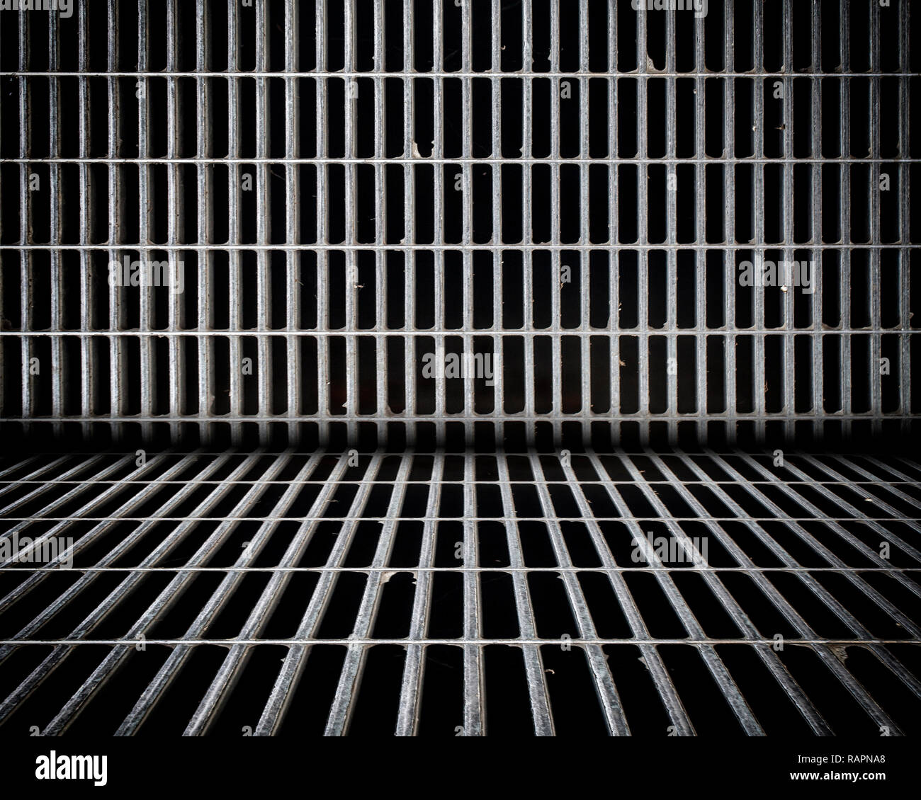 Abstract Metal Room Urban Interior Stage Background Stock Photo - Alamy