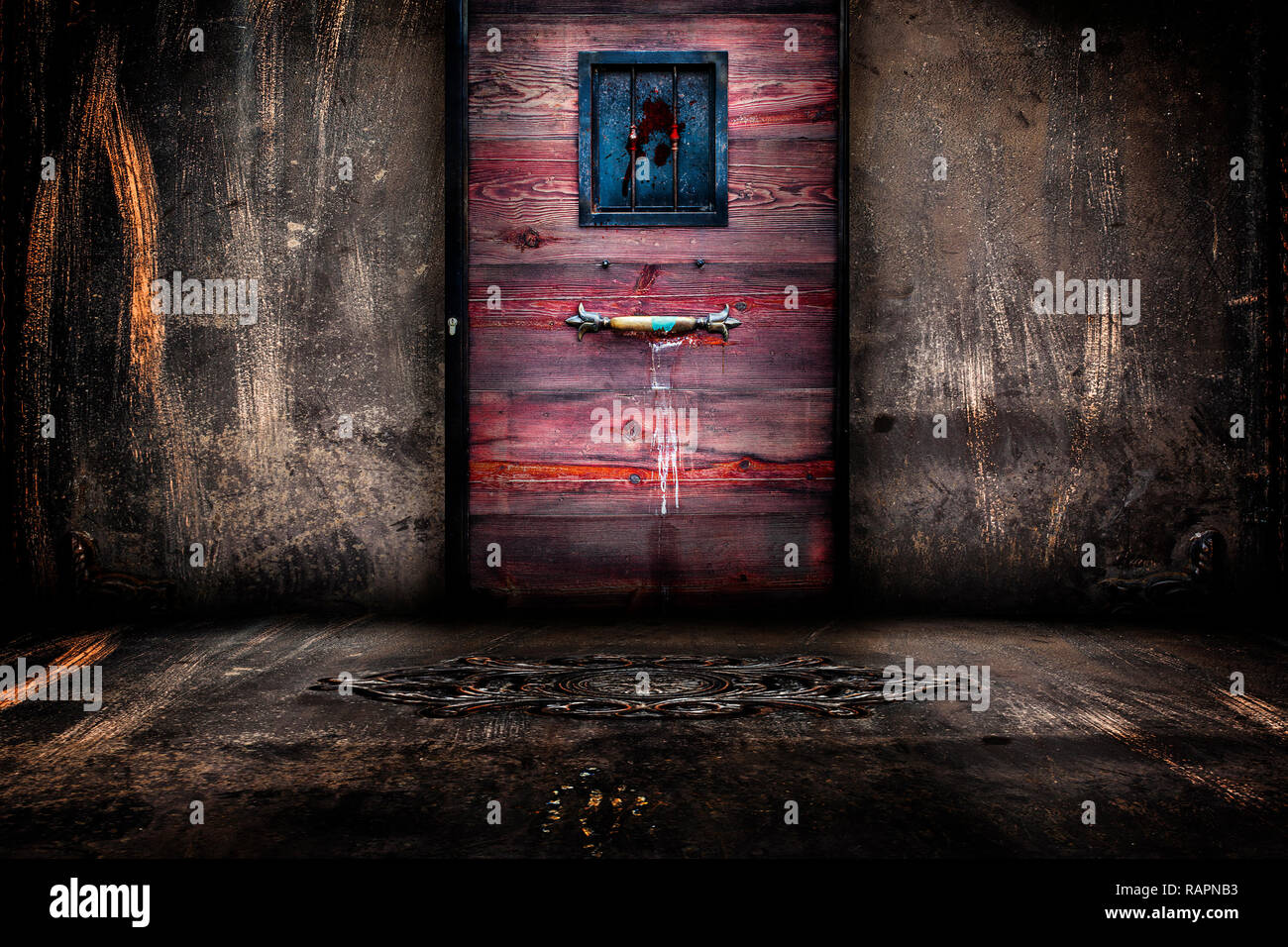 Abstract Metal Room Urban Interior Stage Background Stock Photo - Alamy