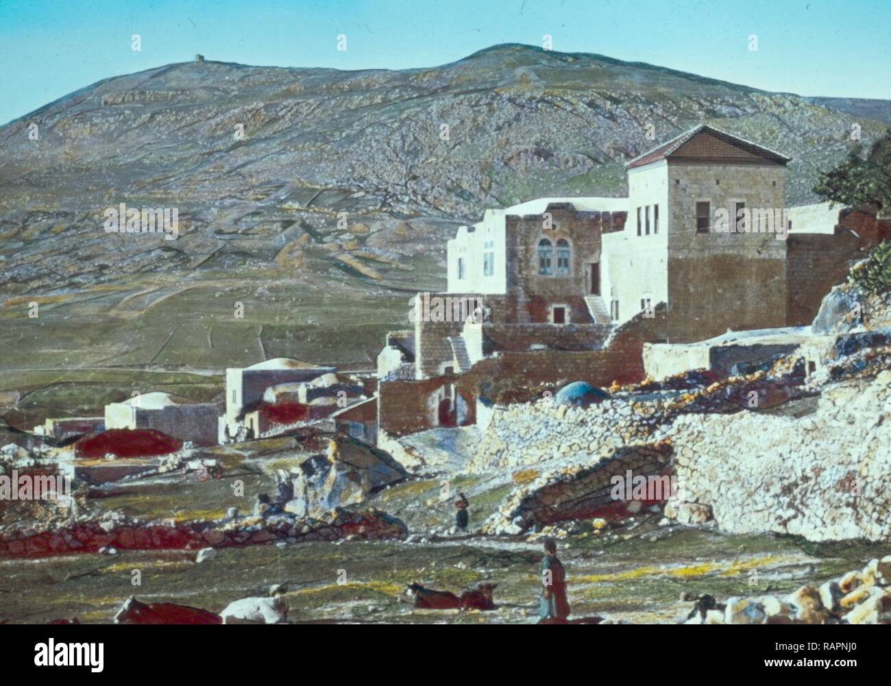 Northward from Jerusalem Sychar and Mt. Gerizim. John 45-42. 1950, West ...