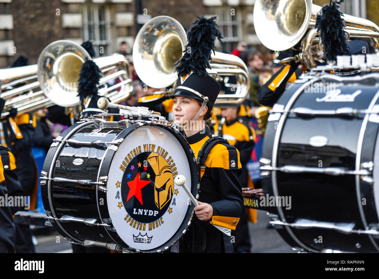Mountain View High School Spartan Marching Band from California, USA ...
