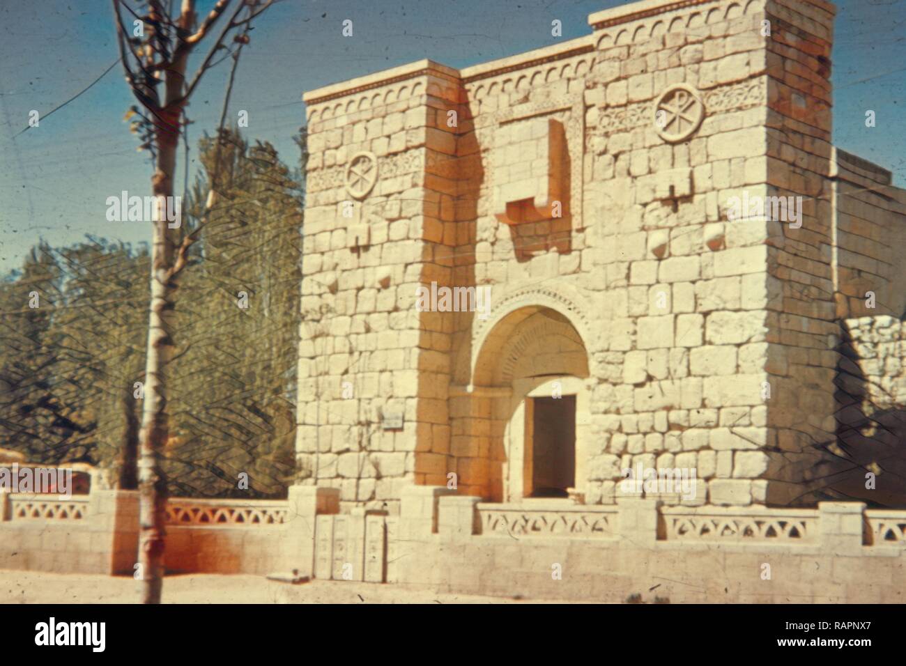 Damascus, Palmyra and Baalbek. Damascus, St. Paul's Wall, restored ...