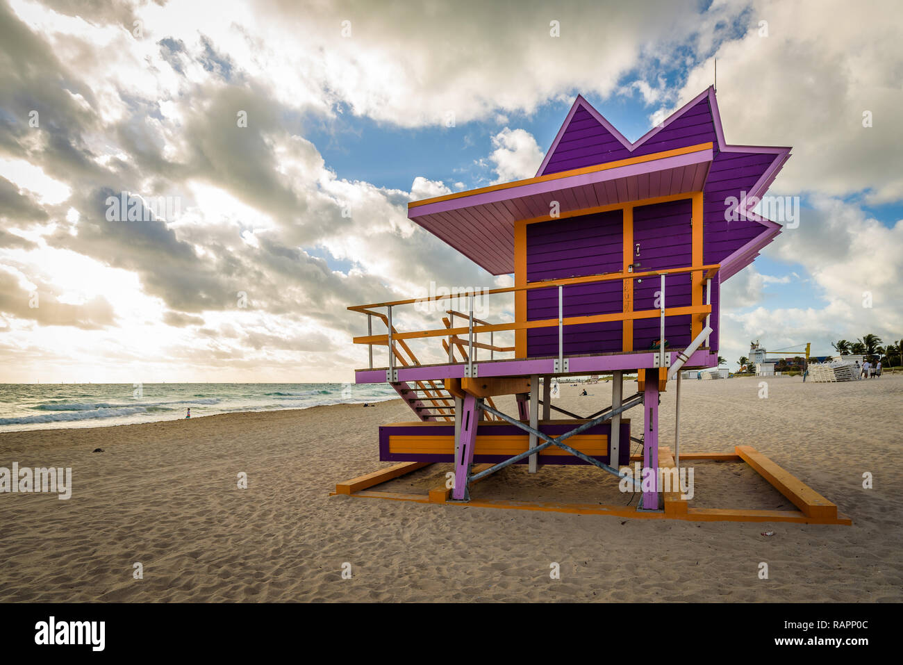 Miami beach lookout tower hi-res stock photography and images - Alamy