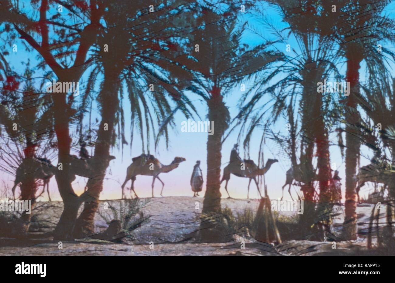 Springs of Moses. Exodus 1523. 1950, Egypt, Sinai. Reimagined by Gibon ...