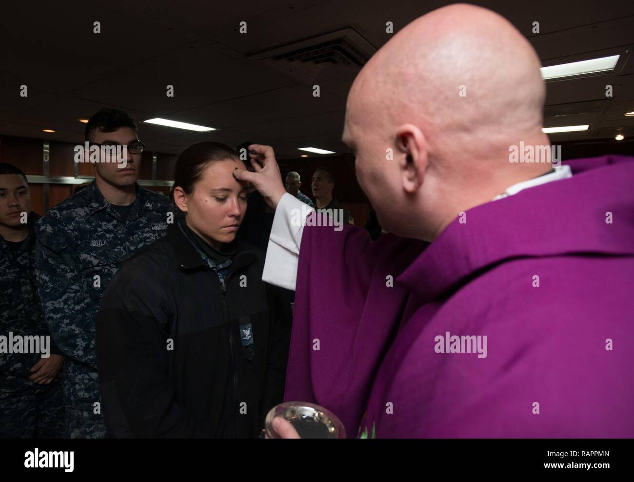 YOKOSUKA, Japan (Mar. 1, 2017) Lt. j.g. Jason Burchell, a Navy chaplain ...