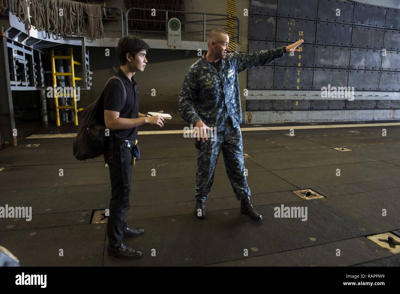 GULF OF THAILAND (Feb. 22, 2017) U.S. Navy Capt. Nathan Moyer ...