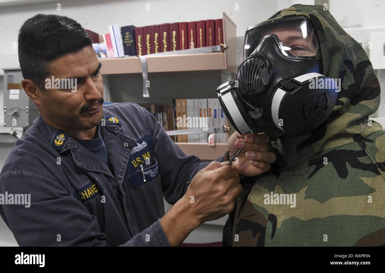 SOUTH CHINA SEA (Feb. 27, 2017) Chief Damage Controlman Arturo Chavez ...