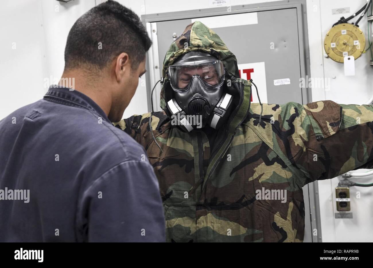 SOUTH CHINA SEA (Feb. 27, 2017) Chief Damage Controlman Arturo Chavez ...