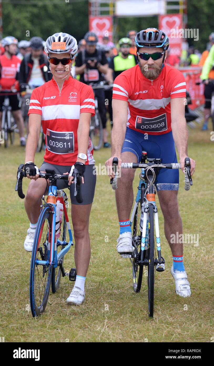 Pippa and James Middleton participate in the British Heart Foundation's ...
