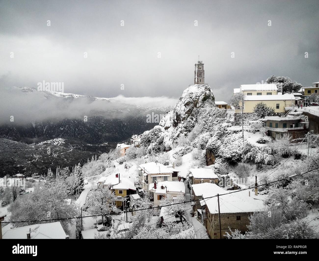 Arachova snow hi-res stock photography and images - Alamy
