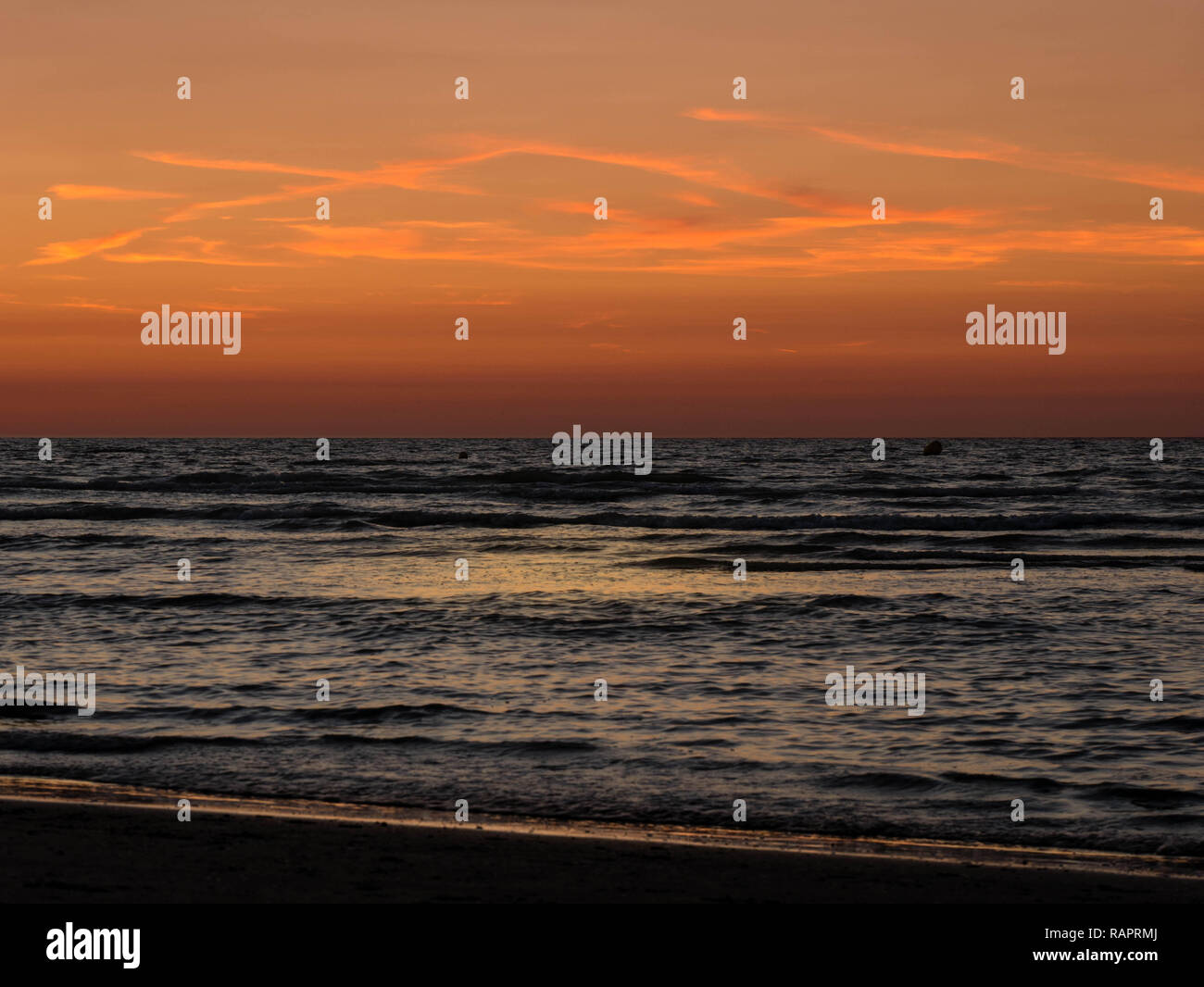 Summer Nightfall On The Beach High Resolution Stock Photography and ...