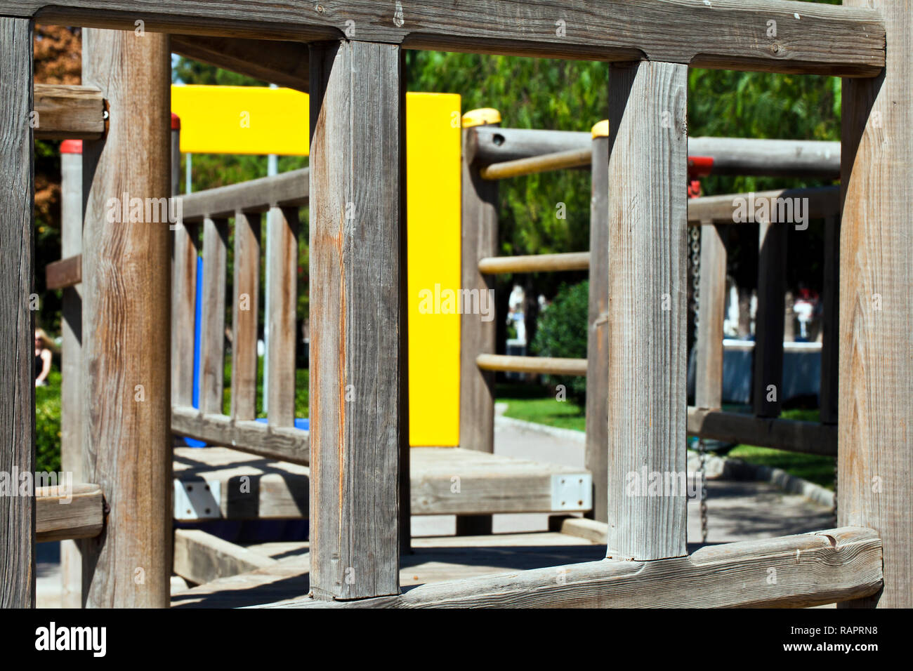 Outdoor Children Playground for Fun Play Park Stock Photo - Alamy
