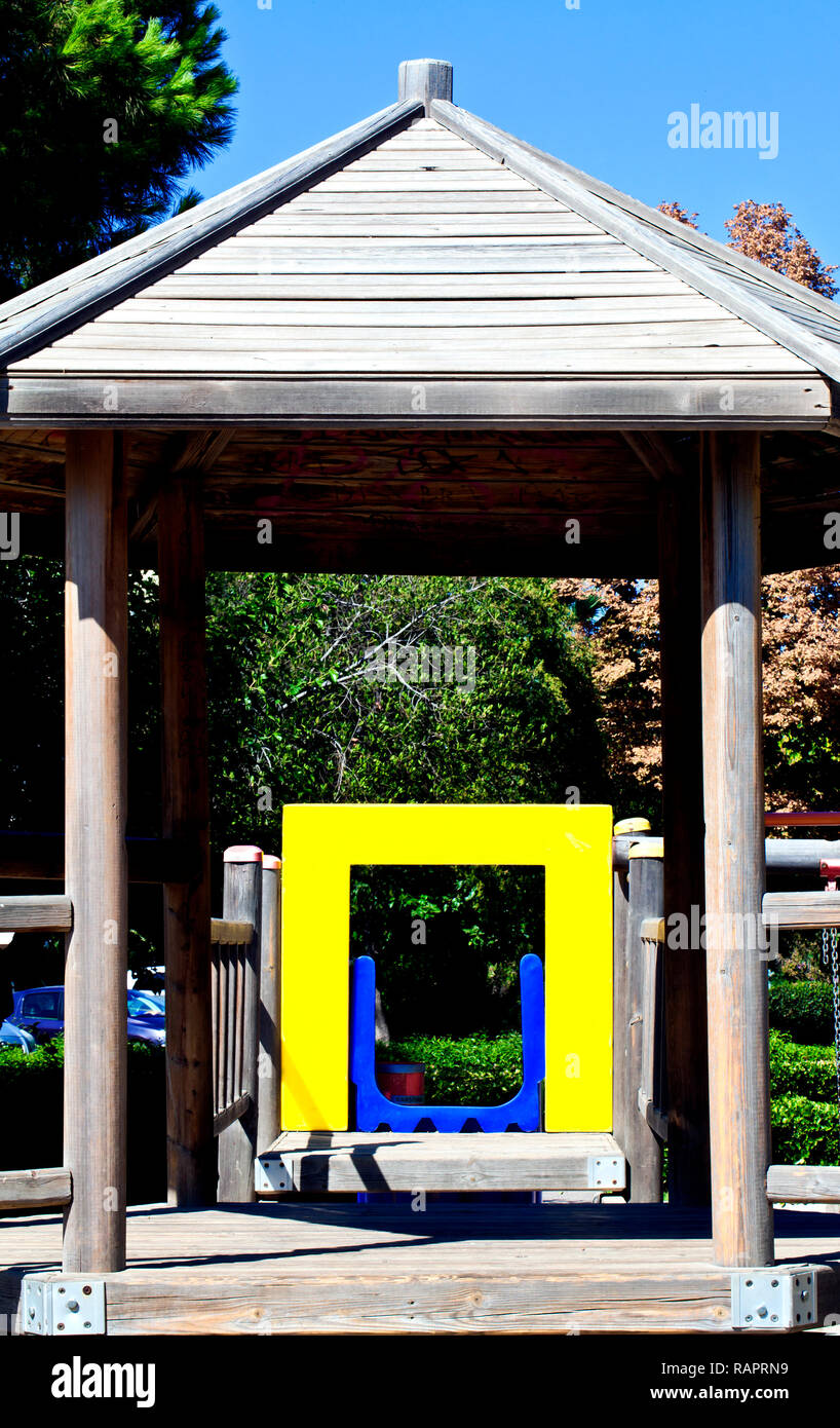 Outdoor Children Playground for Fun Play Park Stock Photo - Alamy