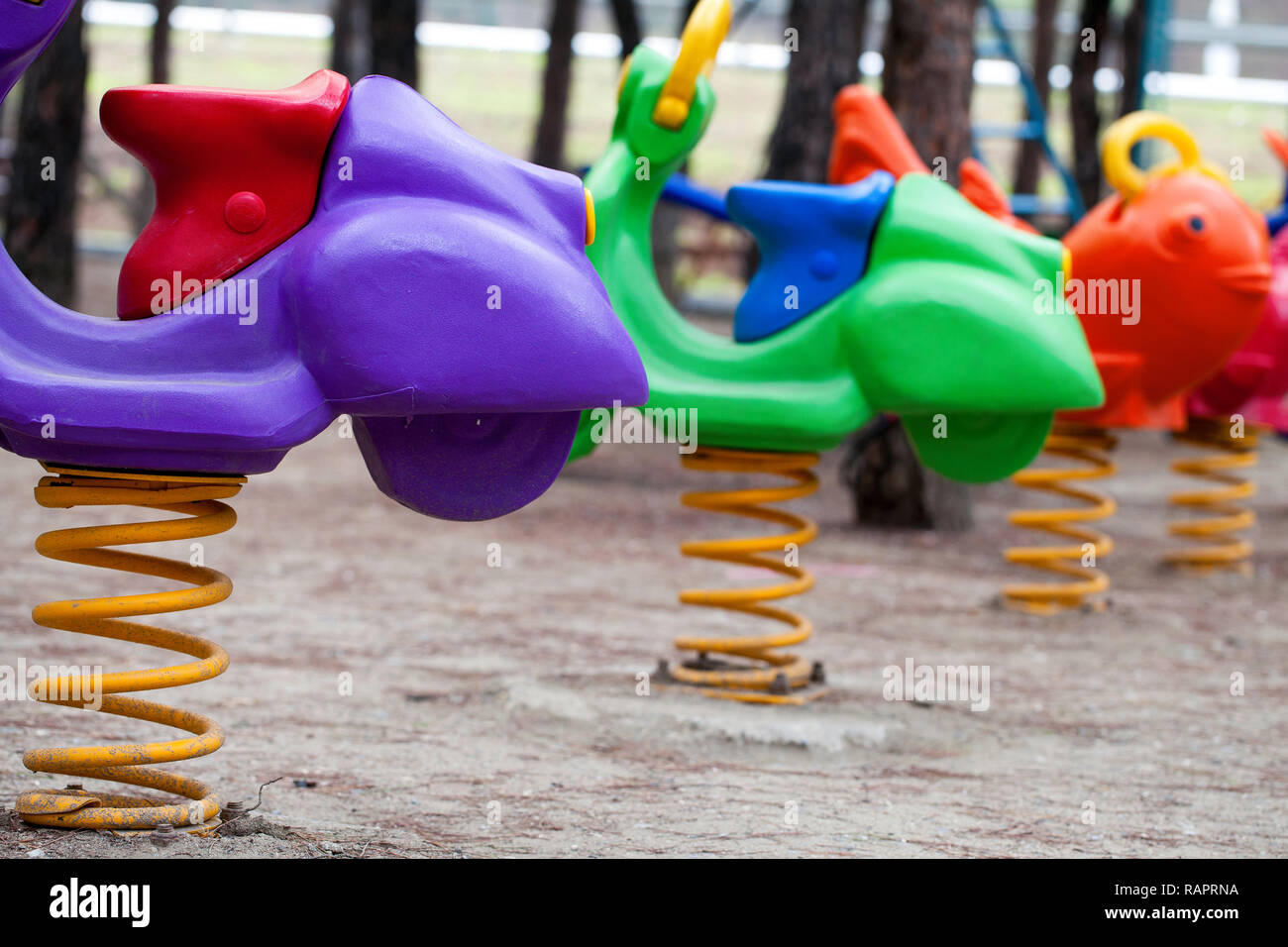 Outdoor Children Playground for Fun Play Park Stock Photo - Alamy