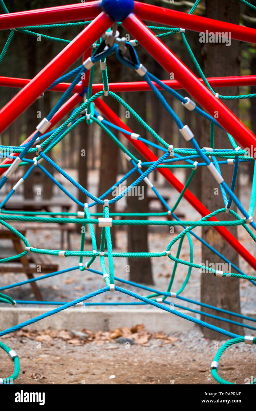 Outdoor Children Playground for Fun Play Park Stock Photo - Alamy