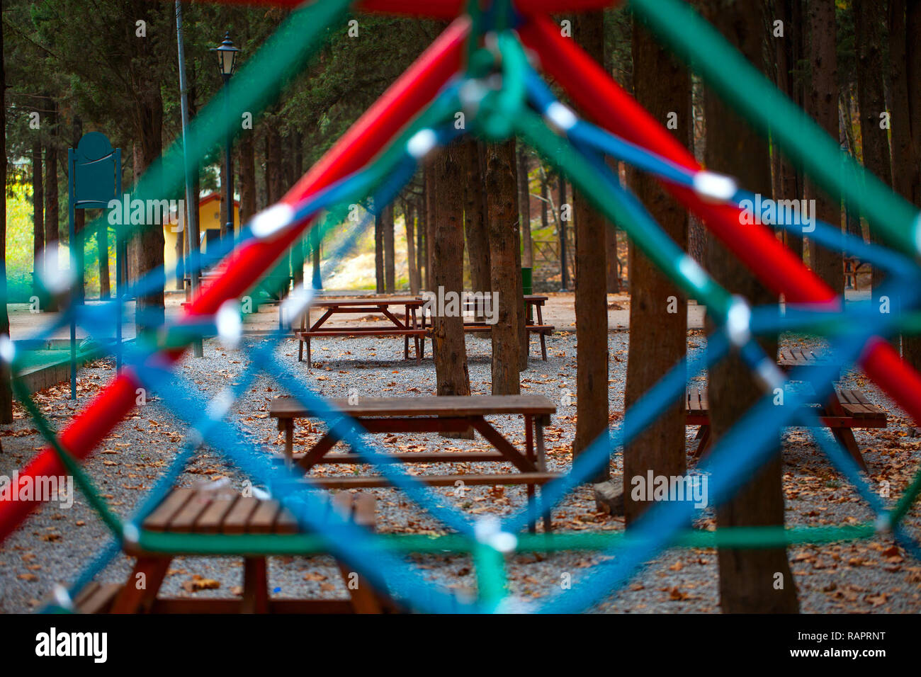 Outdoor Children Playground for Fun Play Park Stock Photo - Alamy