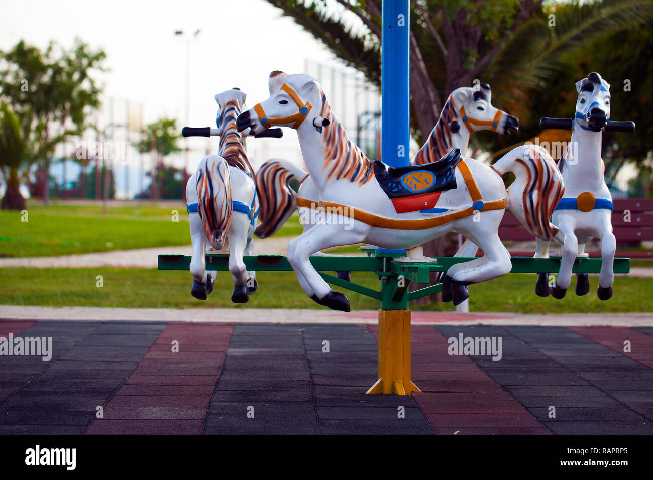 Outdoor Children Playground for Fun Play Park Stock Photo - Alamy