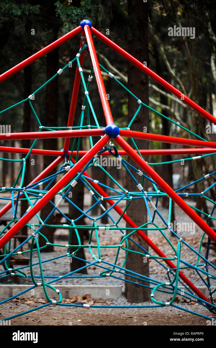 Outdoor Children Playground for Fun Play Park Stock Photo - Alamy