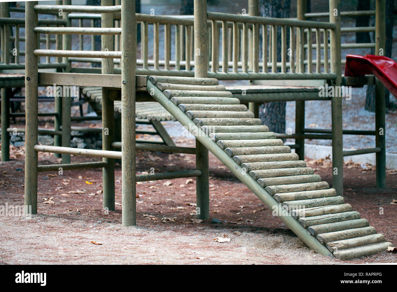 Outdoor Children Playground for Fun Play Park Stock Photo - Alamy
