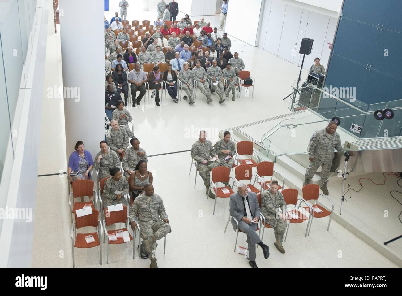 Audience membes enjoy a musical tour through African-American history ...