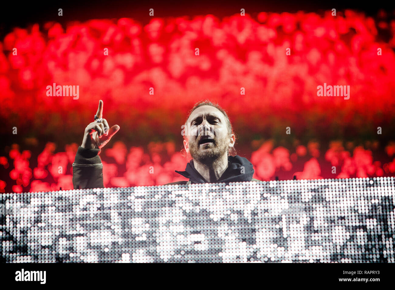 The French DJ, remxier and record producer David Guetta performs a live ...