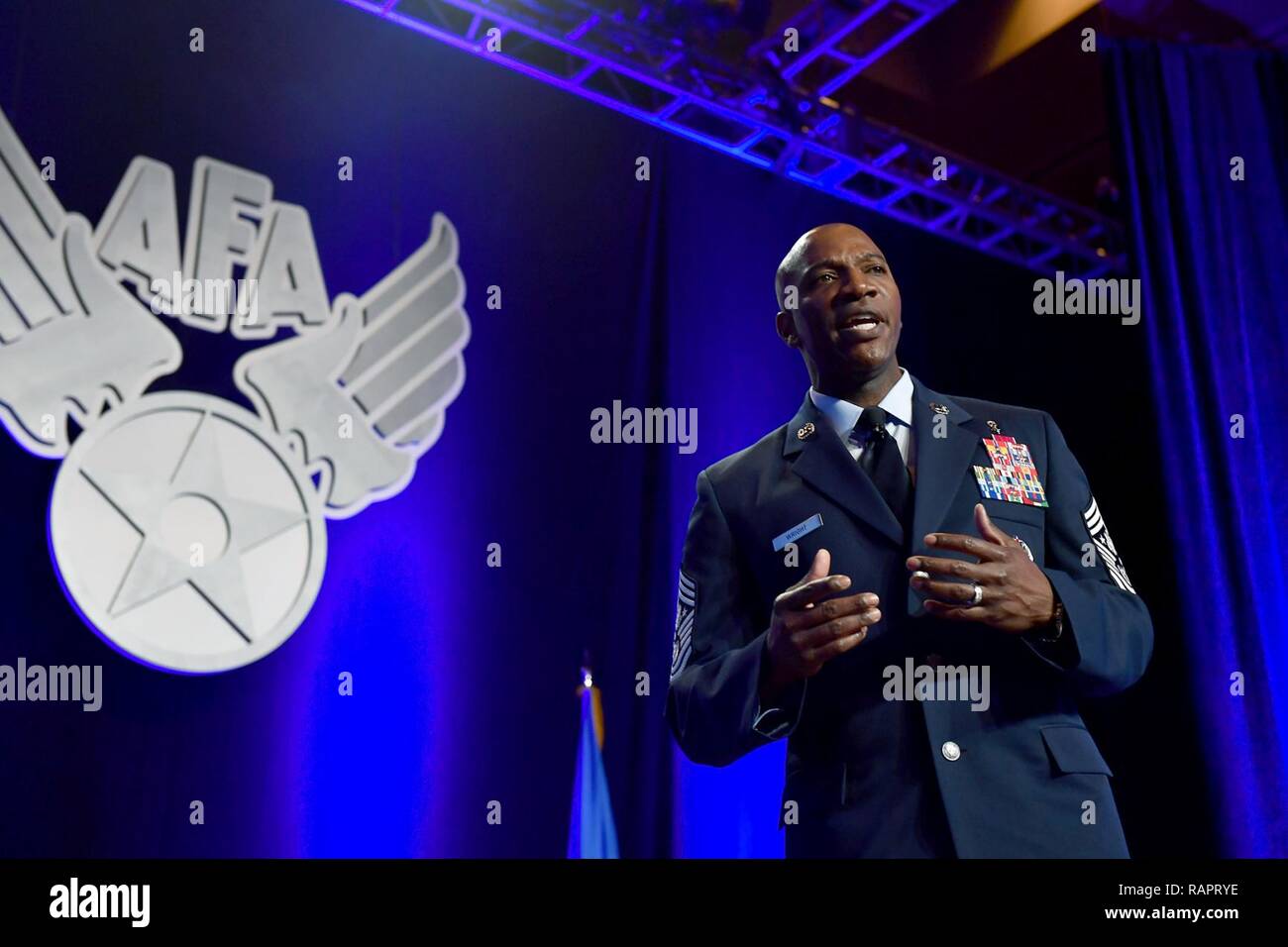 Chief Master Sgt. of the Air Force Kaleth Wright speaks about leading ...