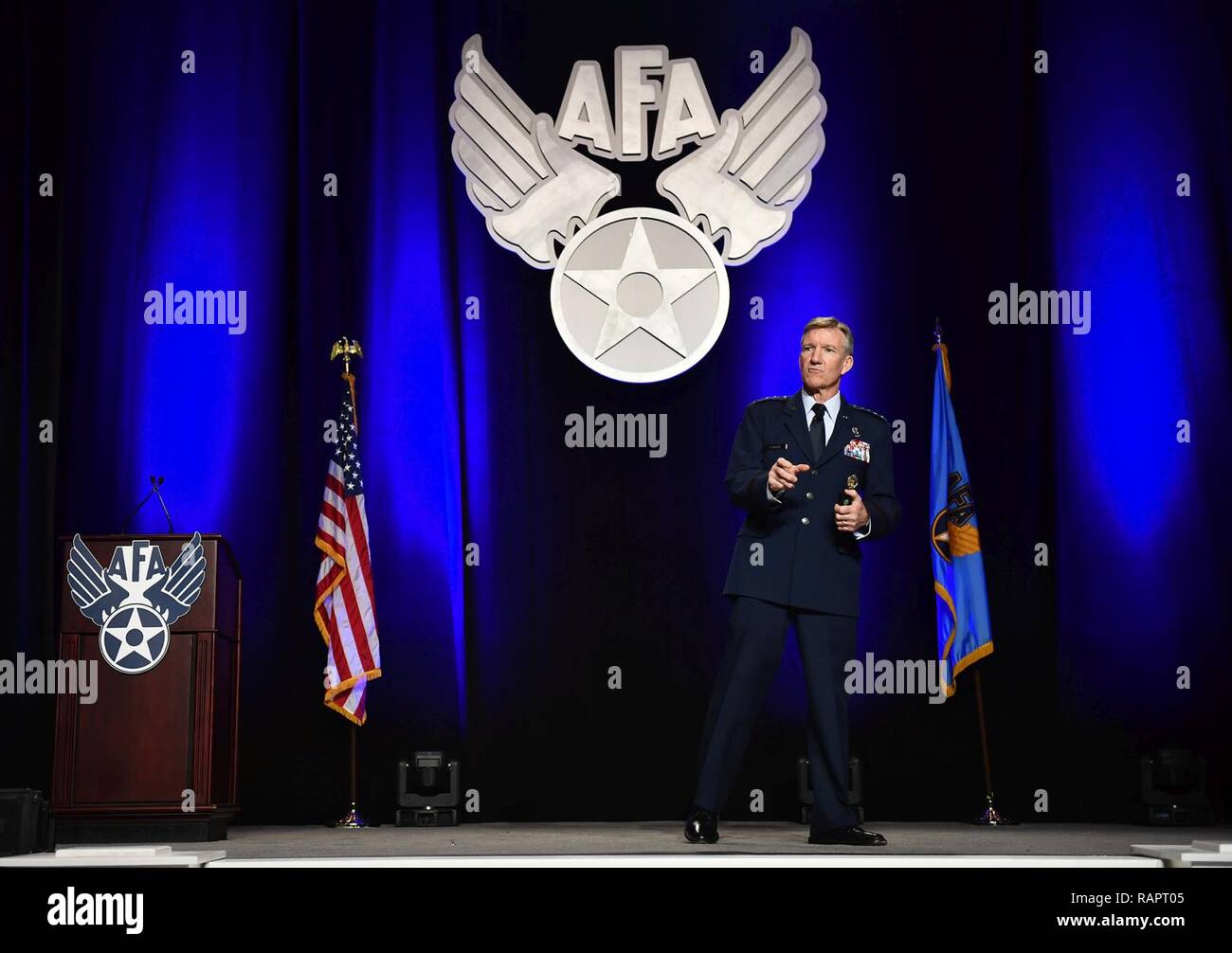 Gen. Hawk Carlisle, commander of Air Combat Command, speaks about the ...