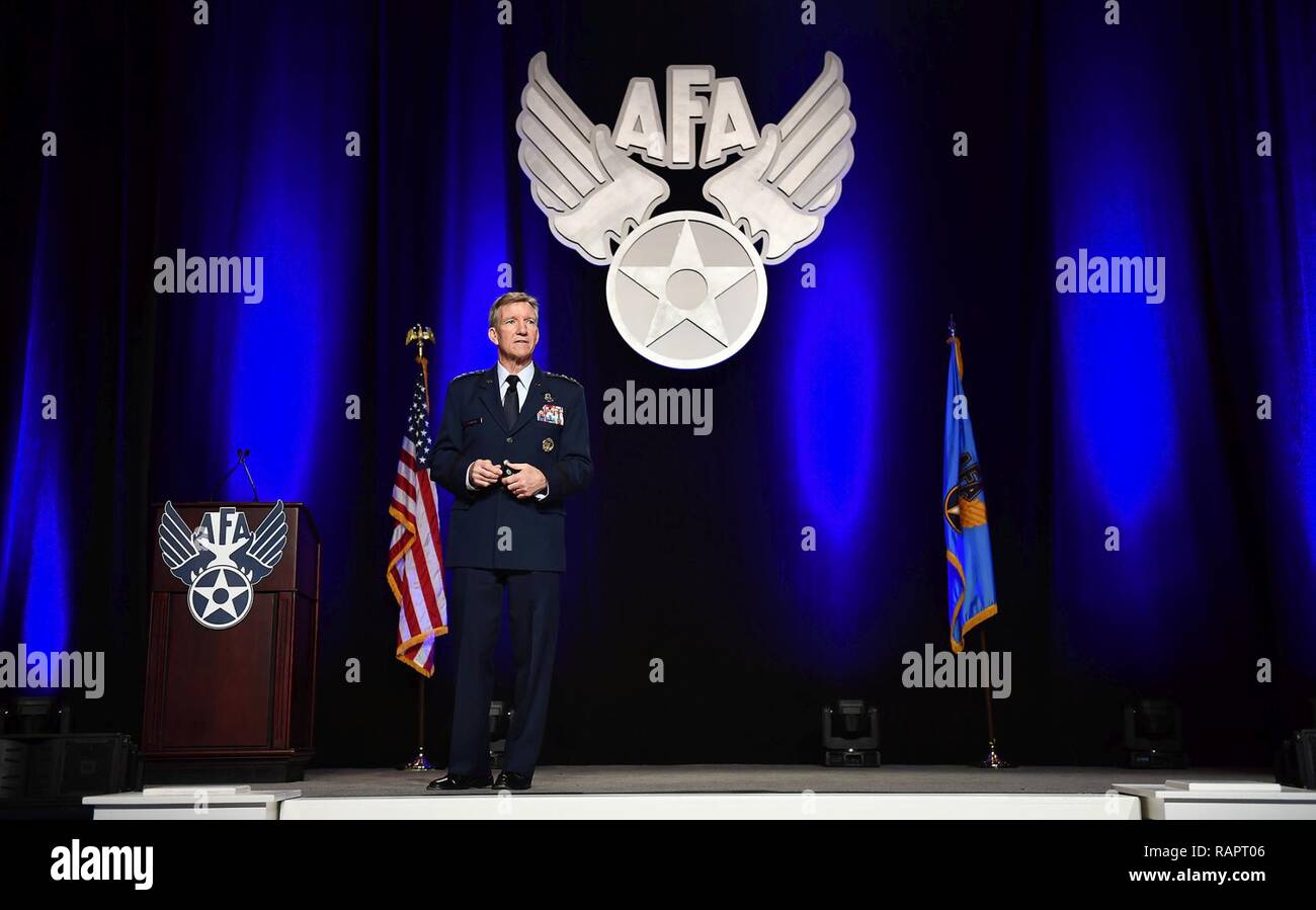 Gen. Hawk Carlisle, commander of Air Combat Command, speaks about the ...