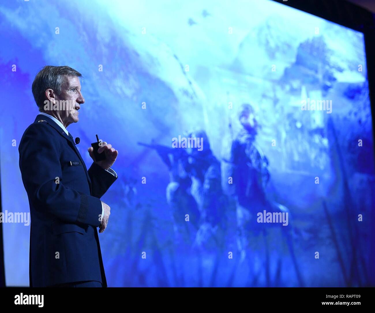 Gen. Hawk Carlisle, commander of Air Combat Command, speaks about the ...