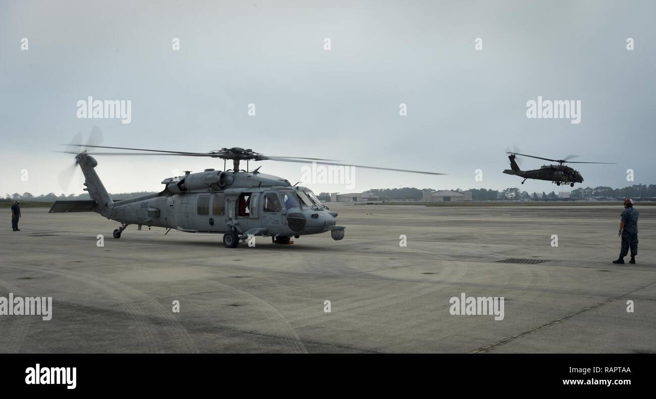 A U.S. Navy MH-60S Seahawk from Helicopter Sea Combat Squadron 5 ...