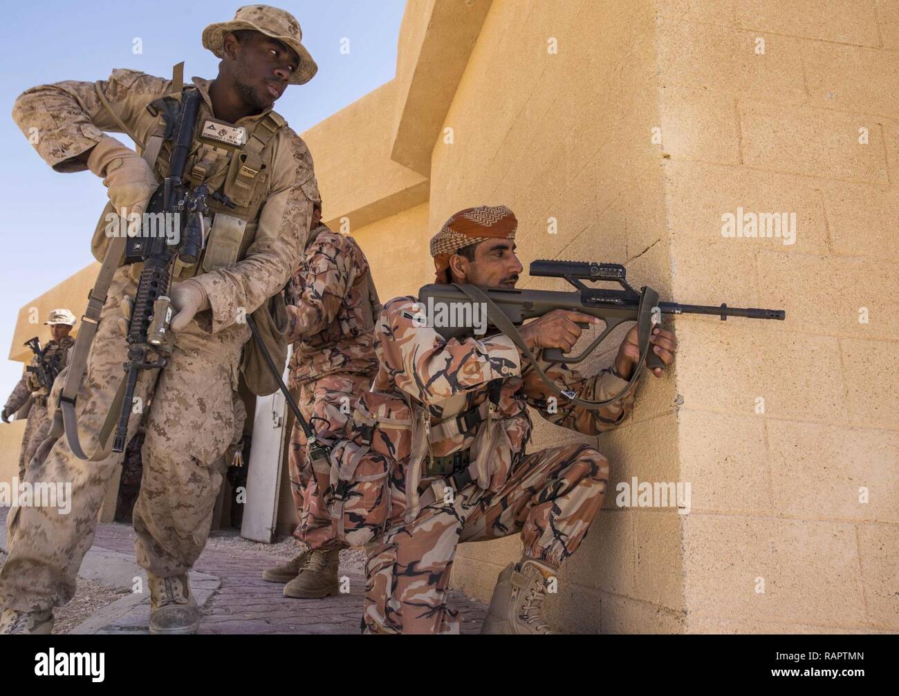 RUBKAT, Oman (Feb. 26, 2017) U.S. Marine Lance Cpl. Trevon Stubbs ...