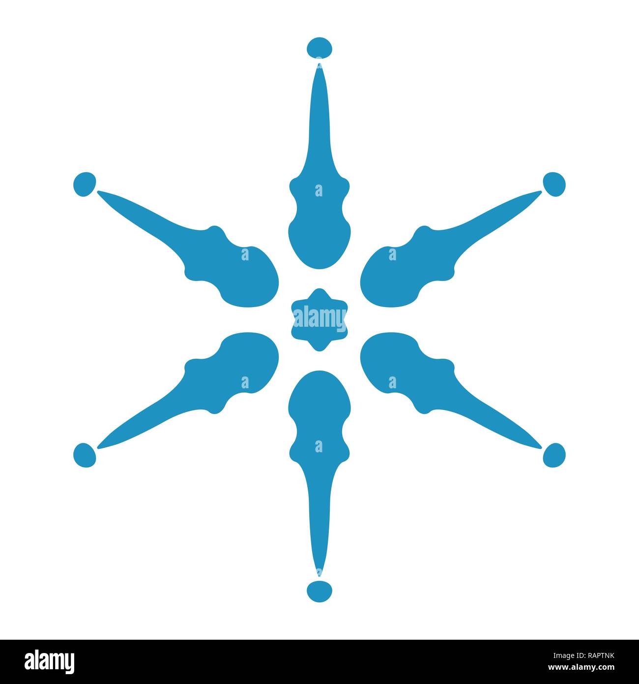 Simple Isolated Snowflake Stock Vector Image & Art - Alamy