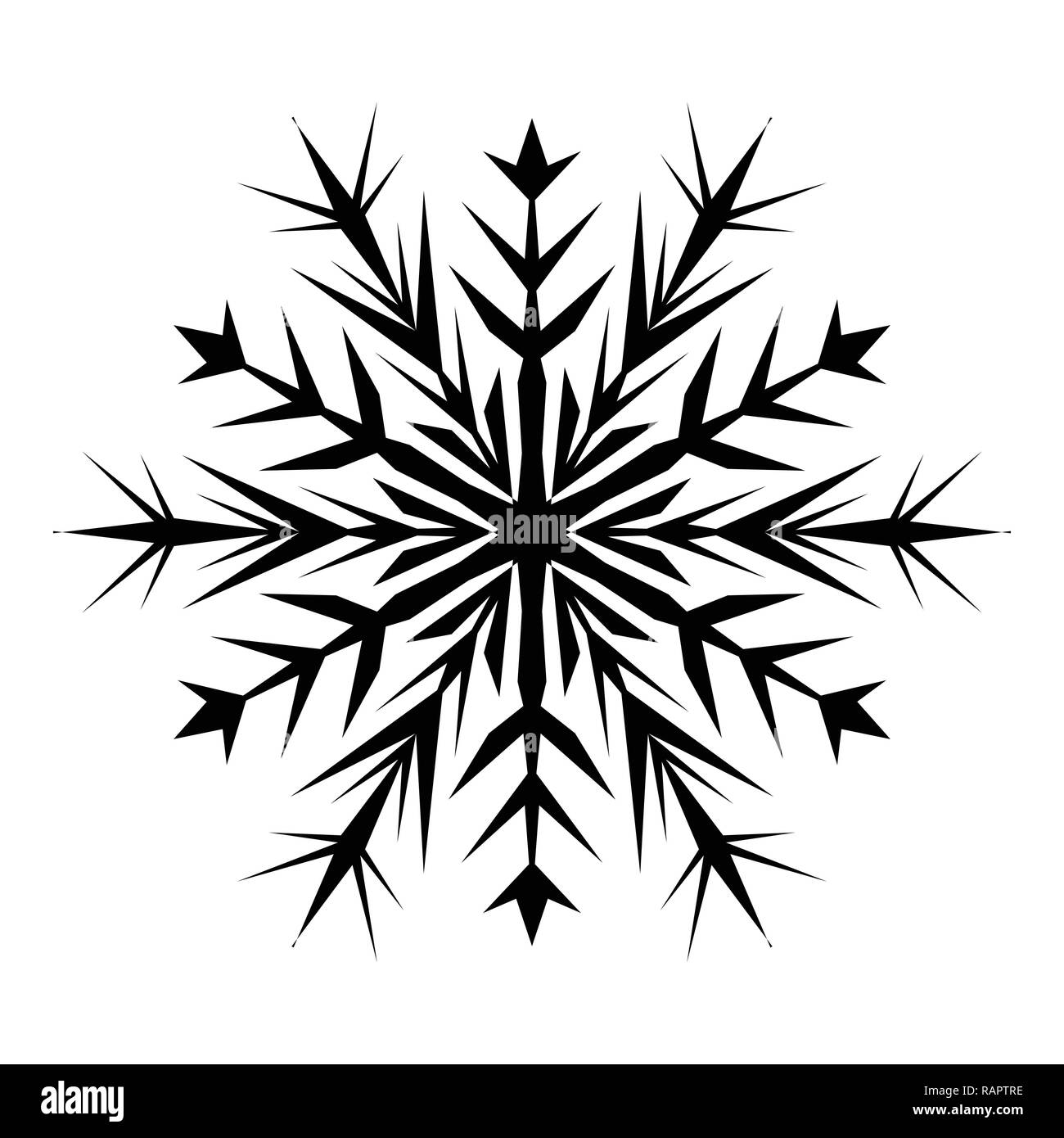 Simple Snowflake Template Stock Vector Image & Art - Alamy