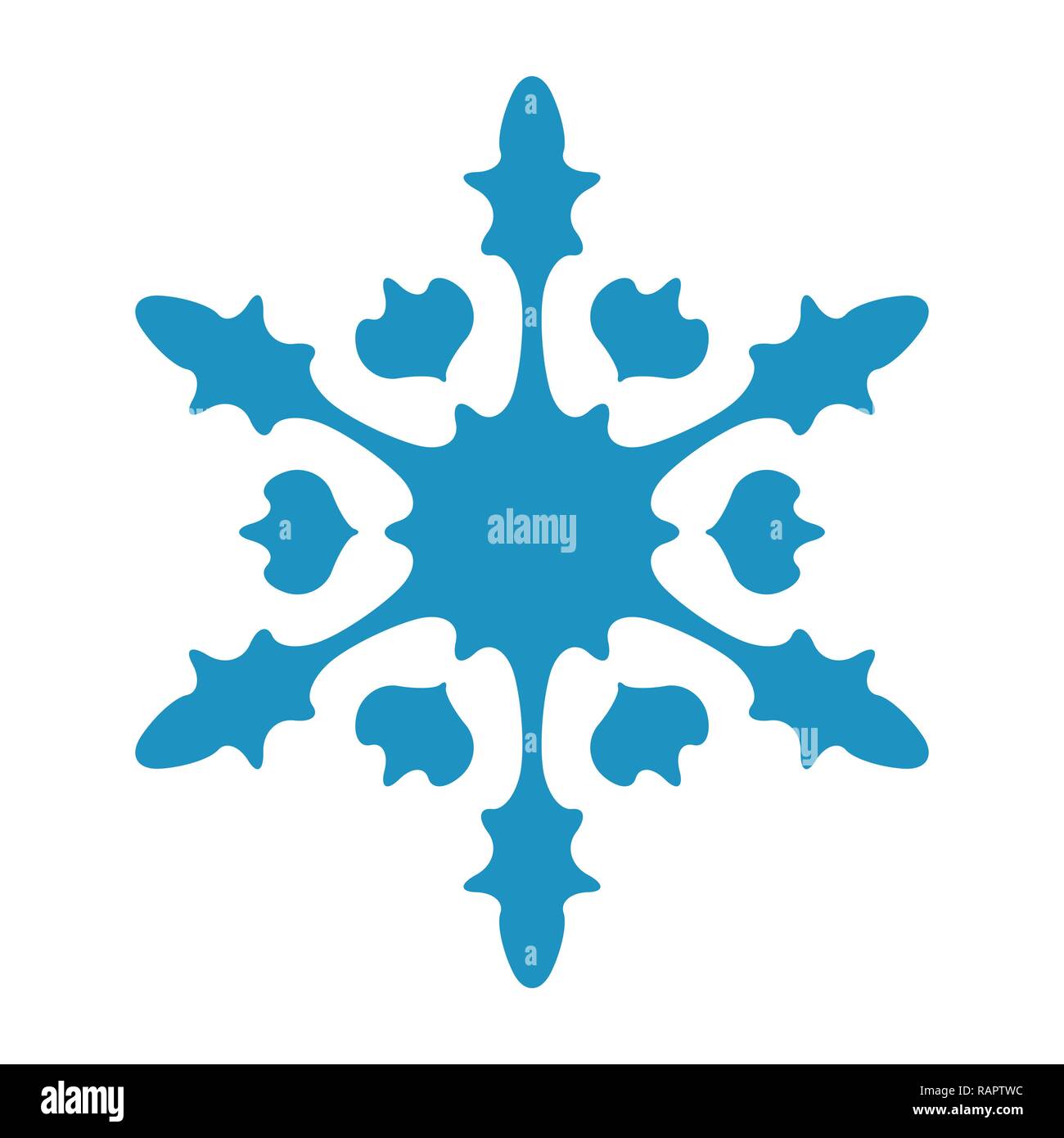 Simple Isolated Snowflake Stock Vector Image & Art - Alamy