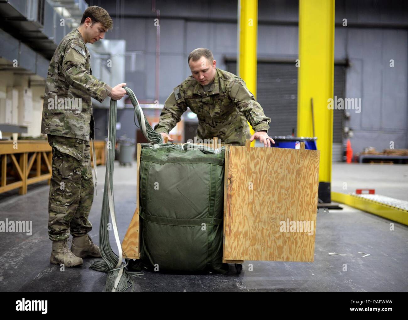 U.S. Air Force Staff Sgt. Nicholas Brunjes, left, and U.S. Air Force ...