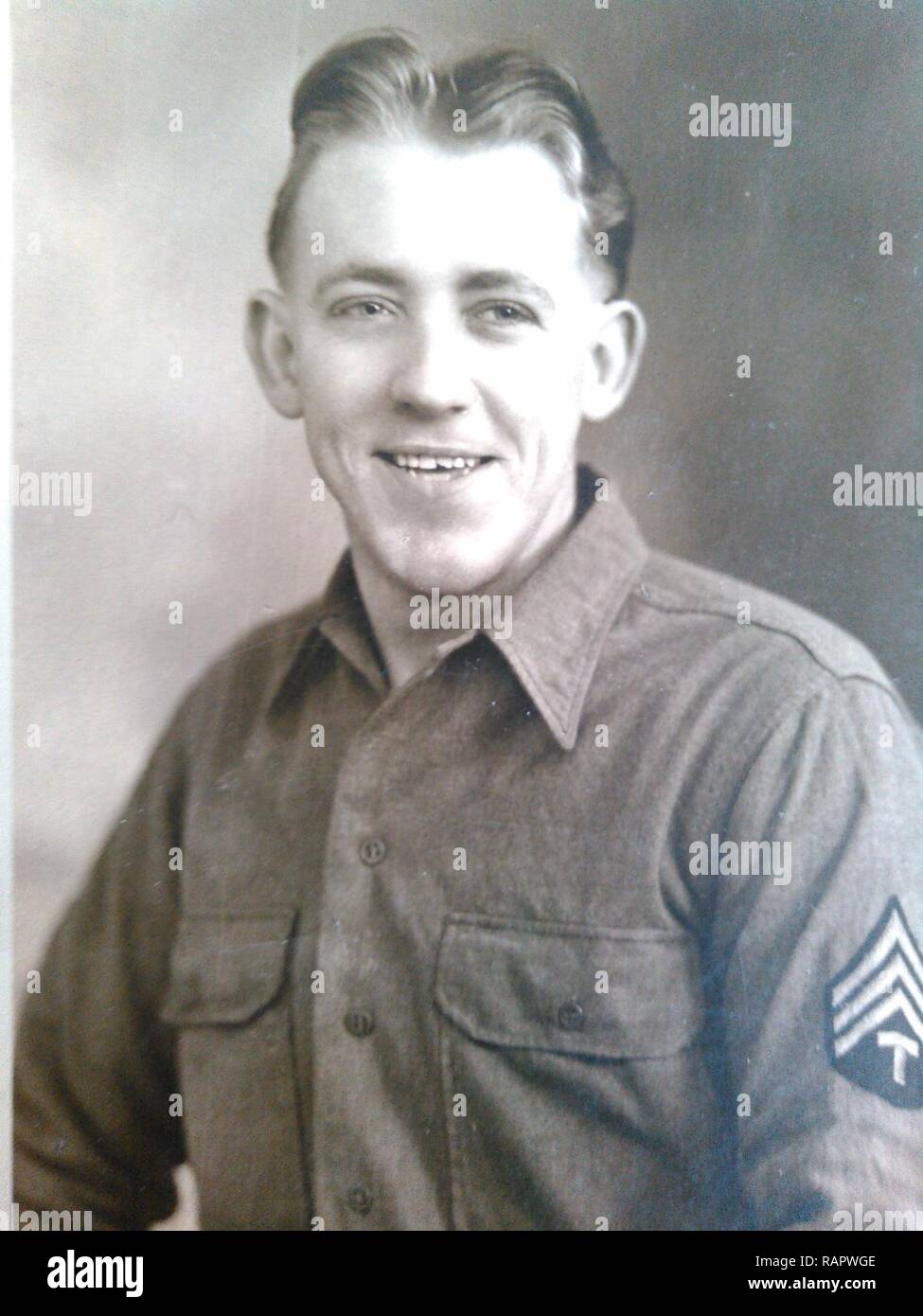 Photo of Tech Sgt. Burton TenBrink Sr. in 1945 while he was in France ...
