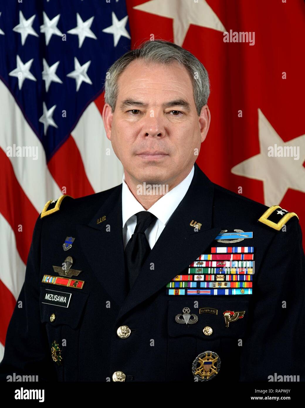 Major General Bert Mizusawa, poses for his official portrait in the ...