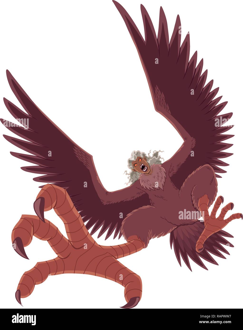 Illustration of harpy hi-res stock photography and images - Alamy