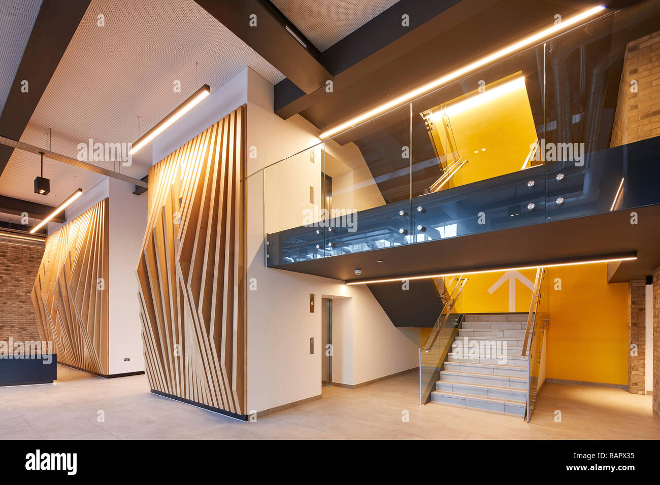 Double-height foyer on ground floor. The Porter Building, Slough ...