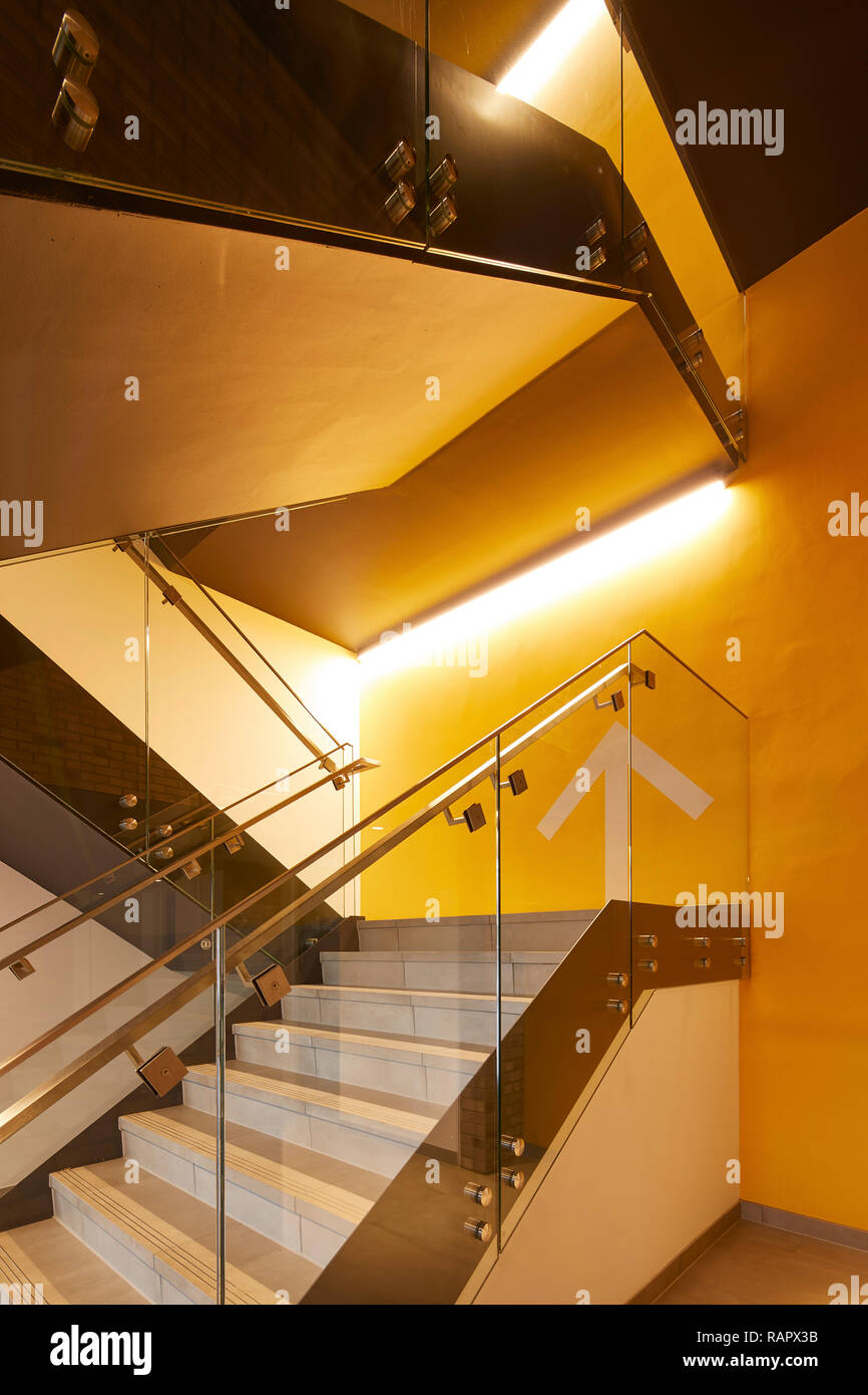 Staircase. The Porter Building, Slough, United Kingdom. Architect: T P ...