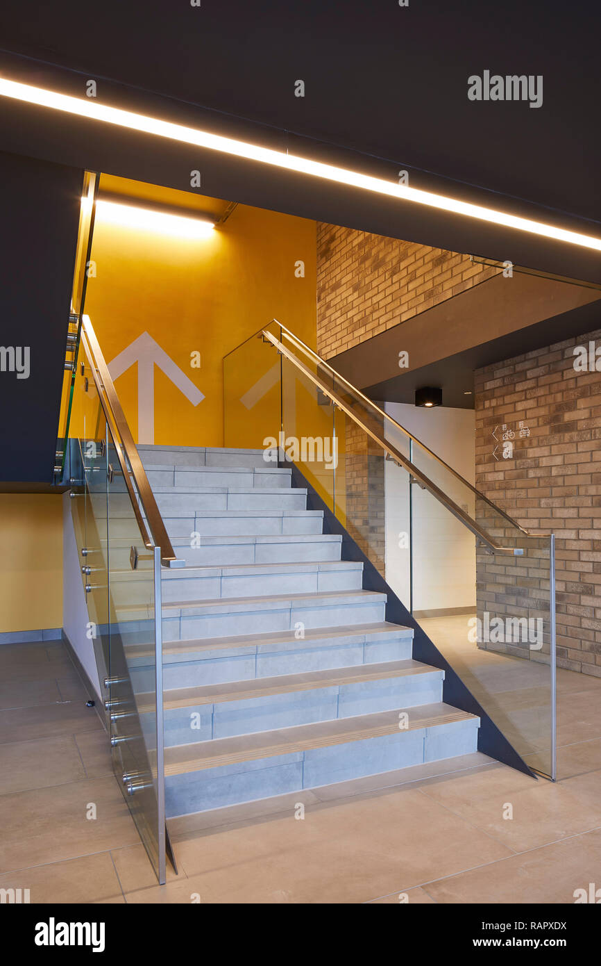 Staircase detail. The Porter Building, Slough, United Kingdom ...