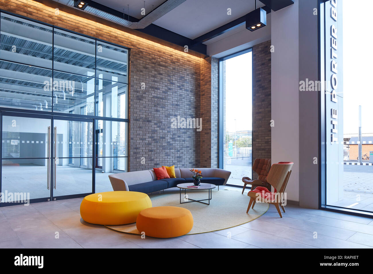 View towards waiting lounge with window wall. The Porter Building ...