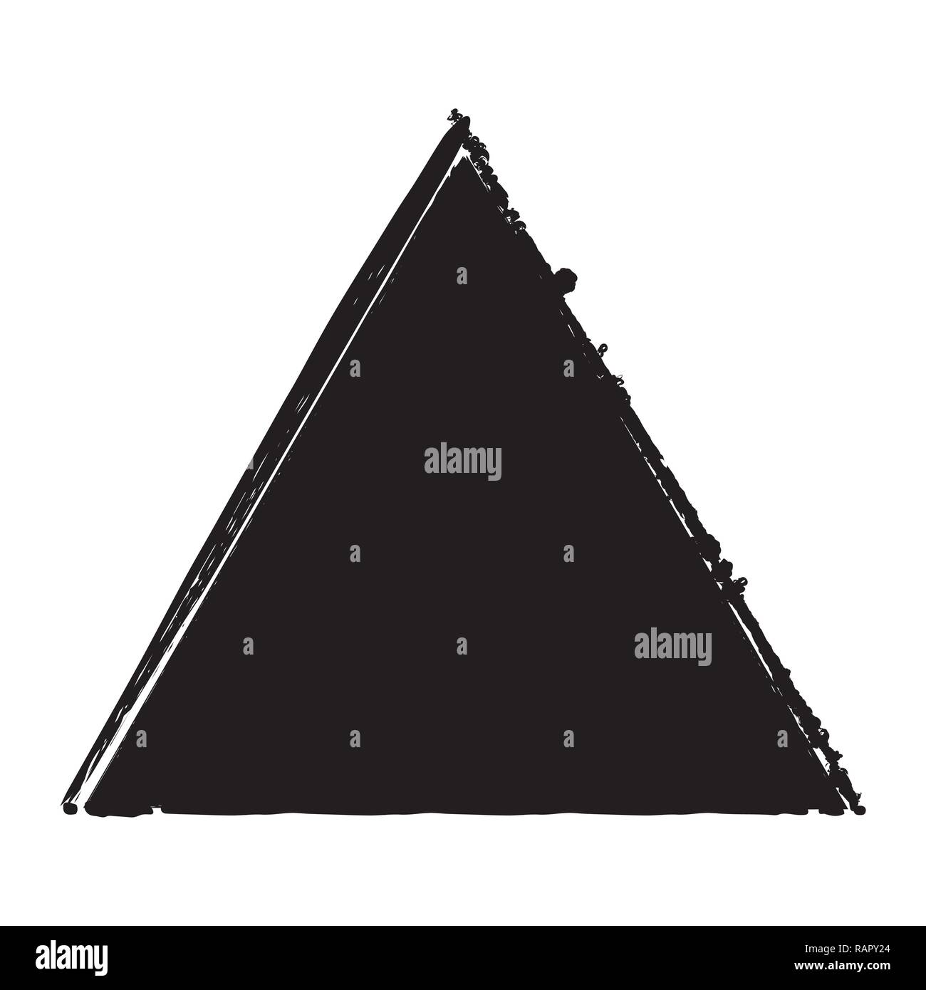 Grunge Isolated Triangle Stock Vector Image & Art - Alamy