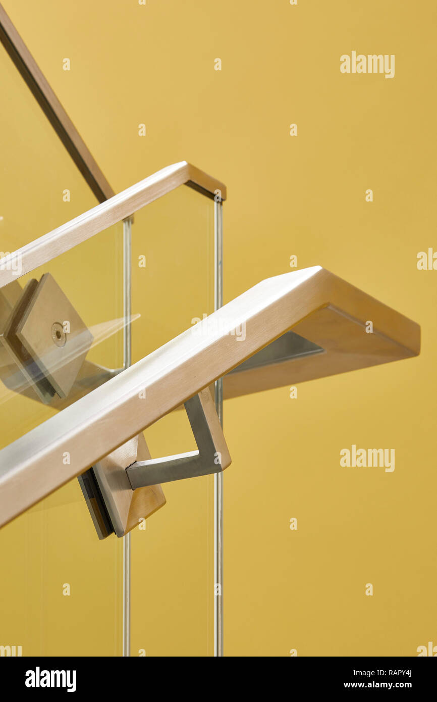 Graphic elements of handrail. The Porter Building, Slough, United ...