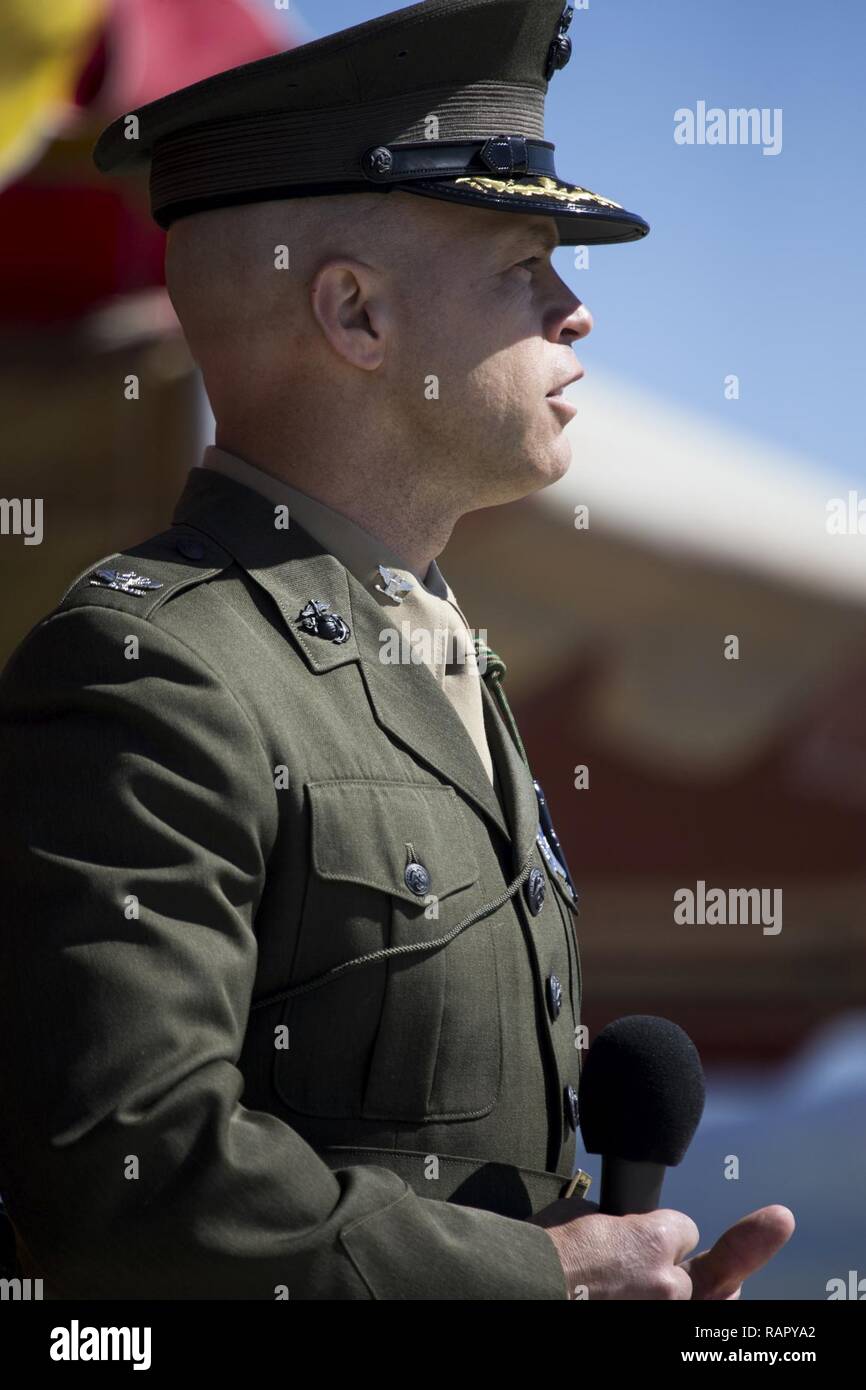 U.S. Marine Corps Col. George Schreffler, commanding officer, 5th ...
